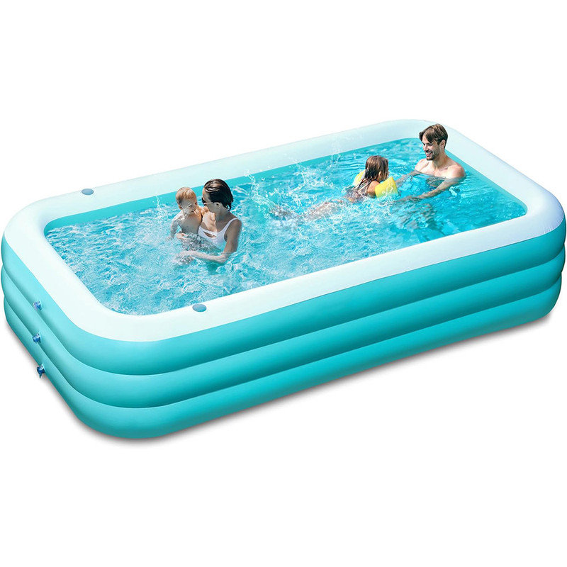 HIGEMZ Inflatable Pool with Seats, Full-Sized Inflatable Swimming Pool ...