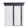 GZMWON Garden Metal Storage Lifter Shed 5X3x6ft Outdoor Storing Tools ...