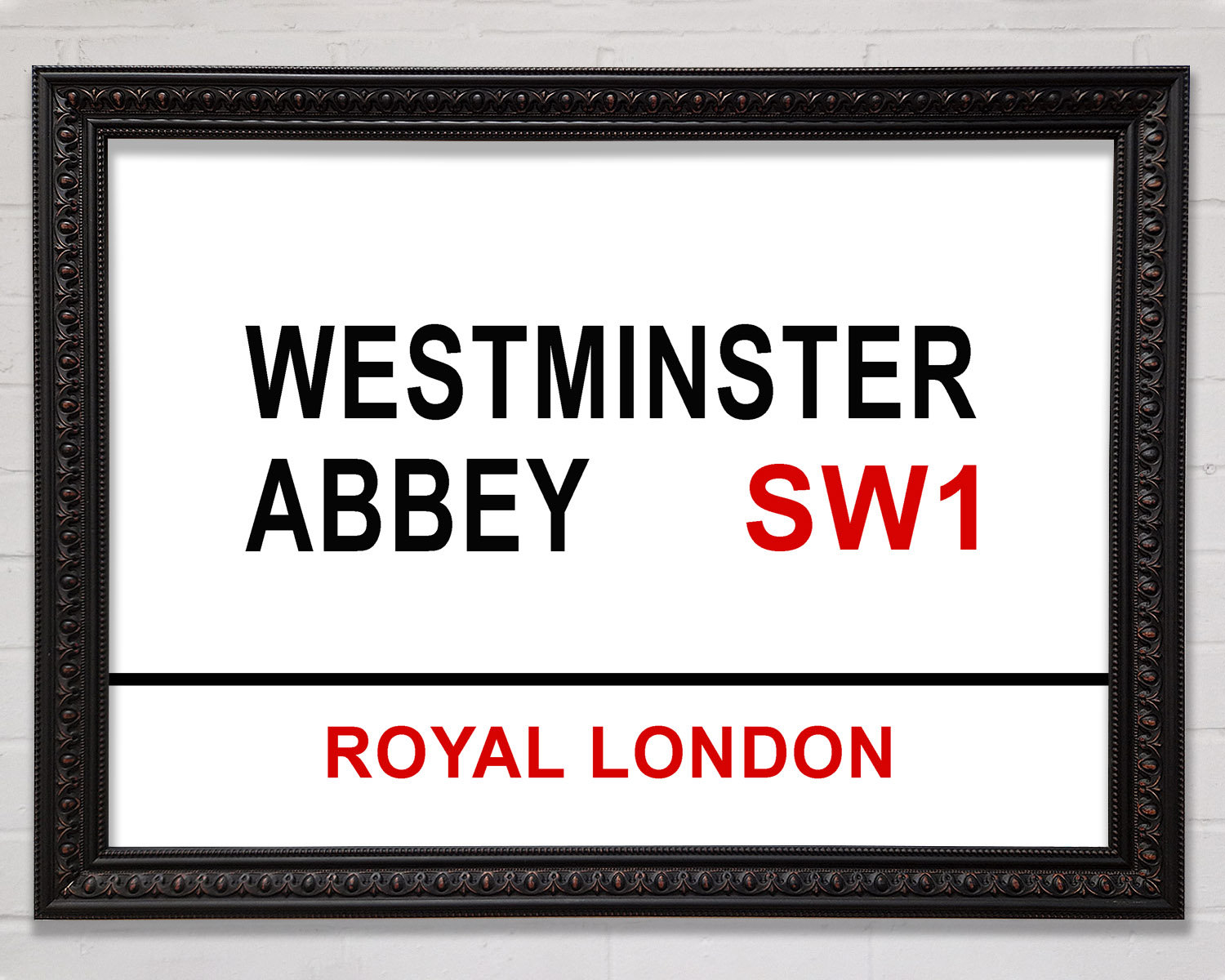 Bright Star Westminster Abbey Signs - Single Picture Frame Art Prints ...