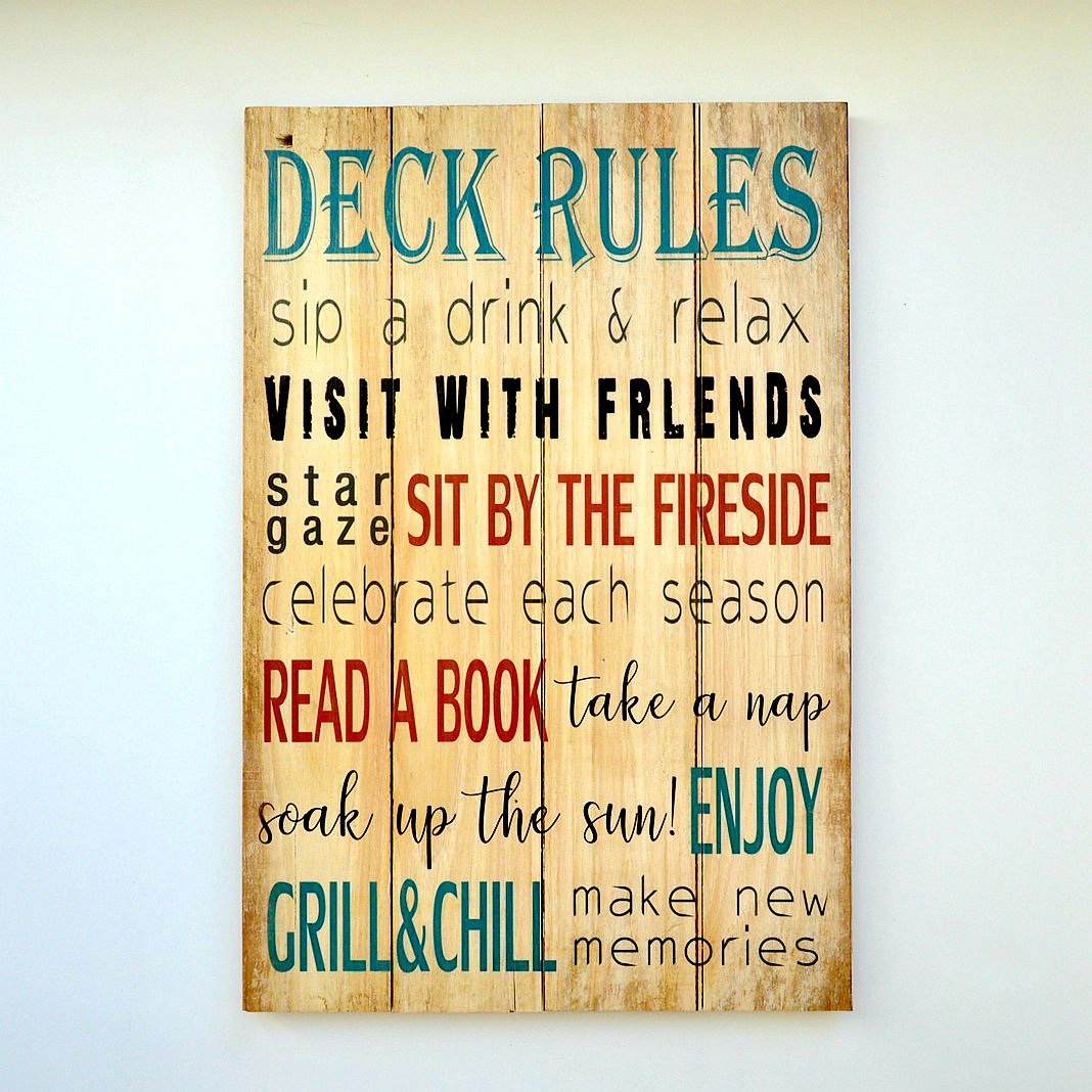 Trinx Deck Rules Sign - Wayfair Canada