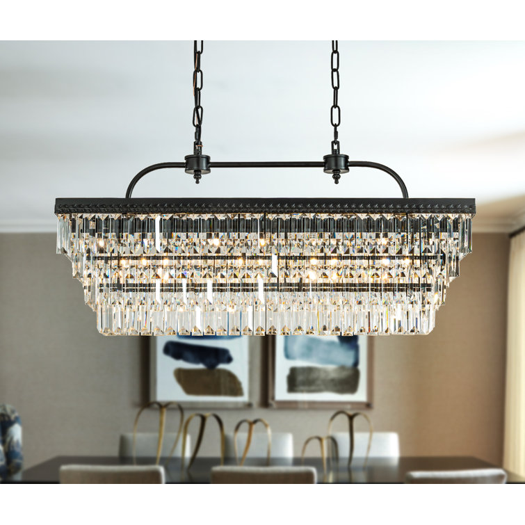 Mercer41 Tyvonne Transitional Glam 6-Light Tierd Crystal Fringe ...
