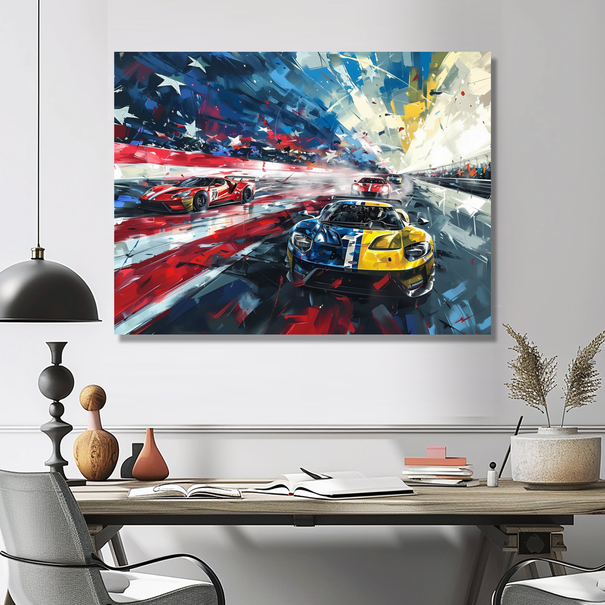 Ebern Designs American Sports Car At The Race Track III - Race Tracks ...