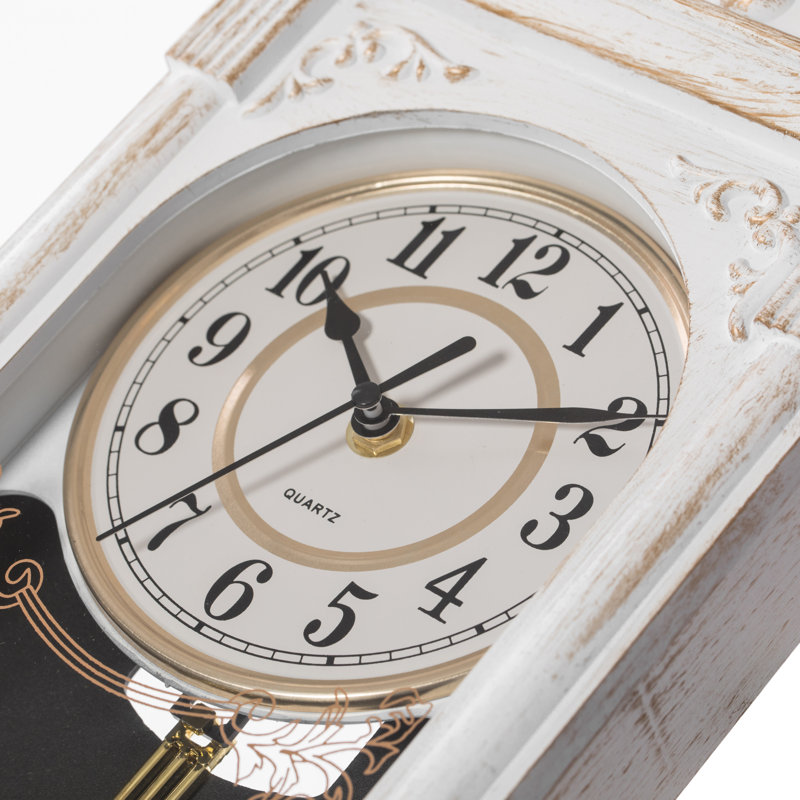 One Allium Way® Sowa Grandfather Pendulum Wall Clock & Reviews | Wayfair