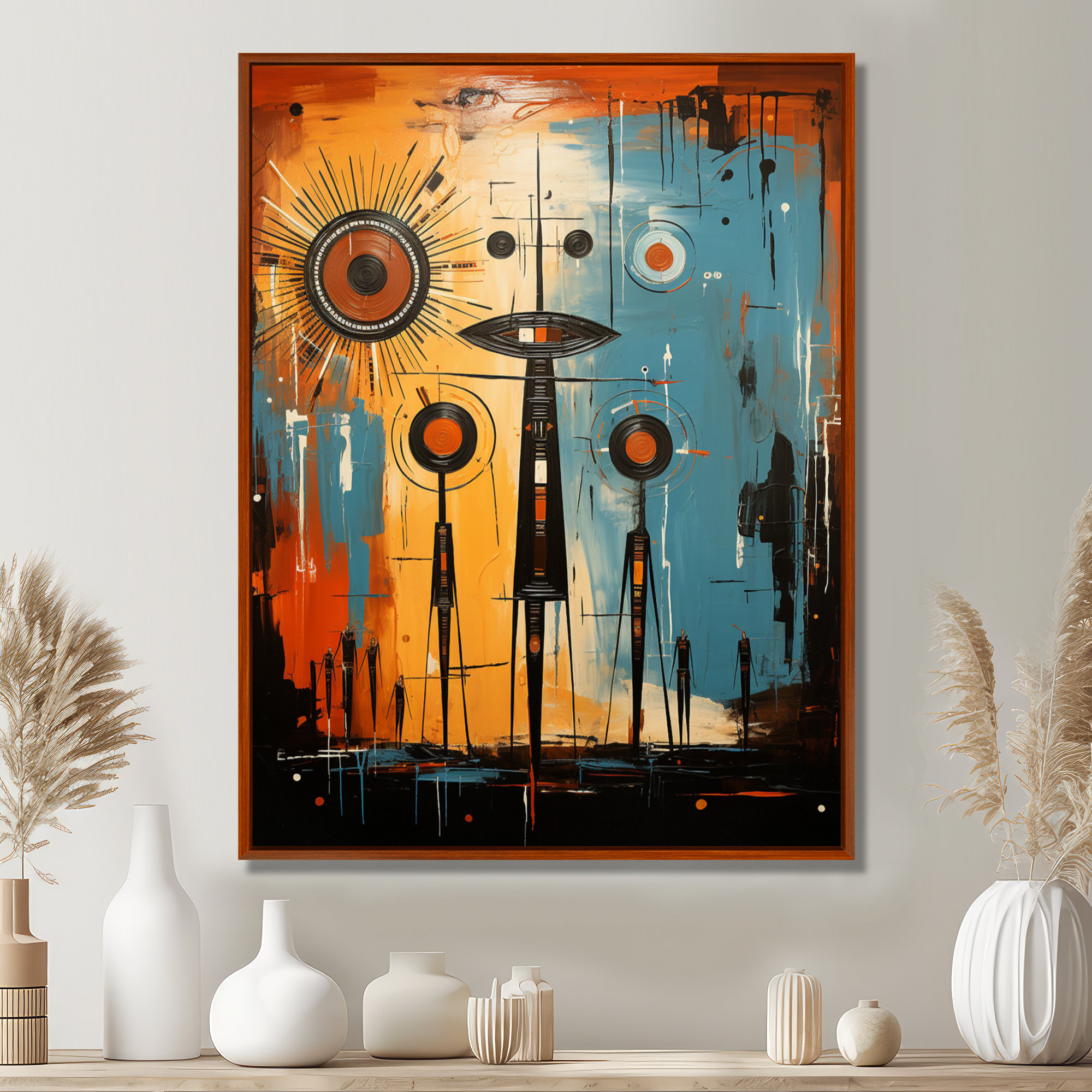 Bungalow Rose Retro Sub-Saharan Creatures - African Wall Art Living ...