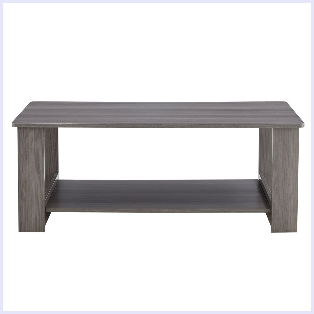 Ebern Designs Rustic Minimalist Double Layered Rectangular Coffee Table ...