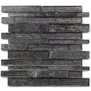 The Tile Life Cosmos Brick Glass Mosaic Tile & Reviews | Perigold