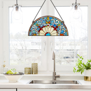 Green Stained Glass Panels You'll Love | Wayfair