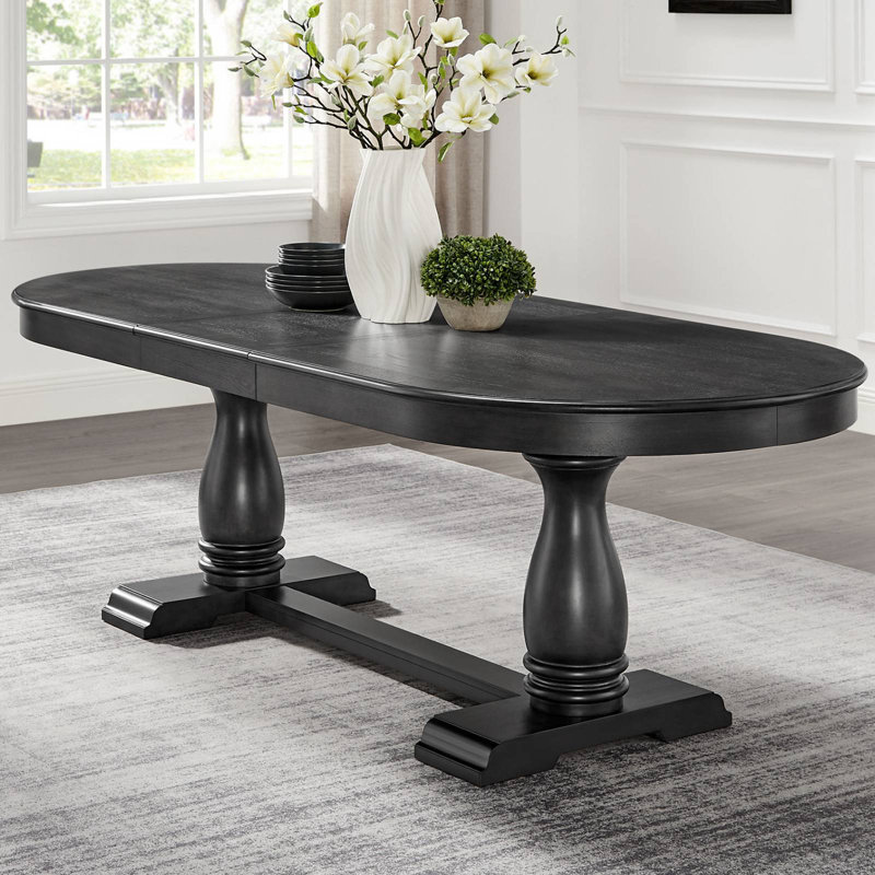 Darby Home Co Extendable Oval Wooden Dining Table | Wayfair