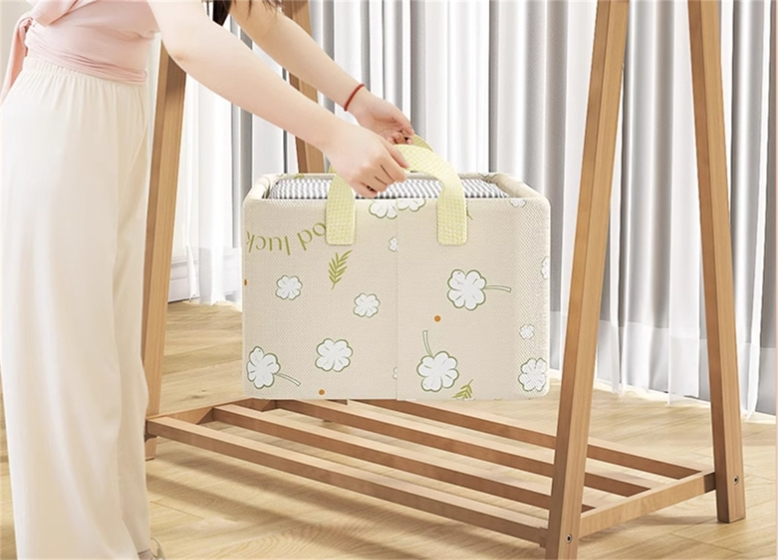 Hokku Designs Fabric Clothing Storage Box | Wayfair