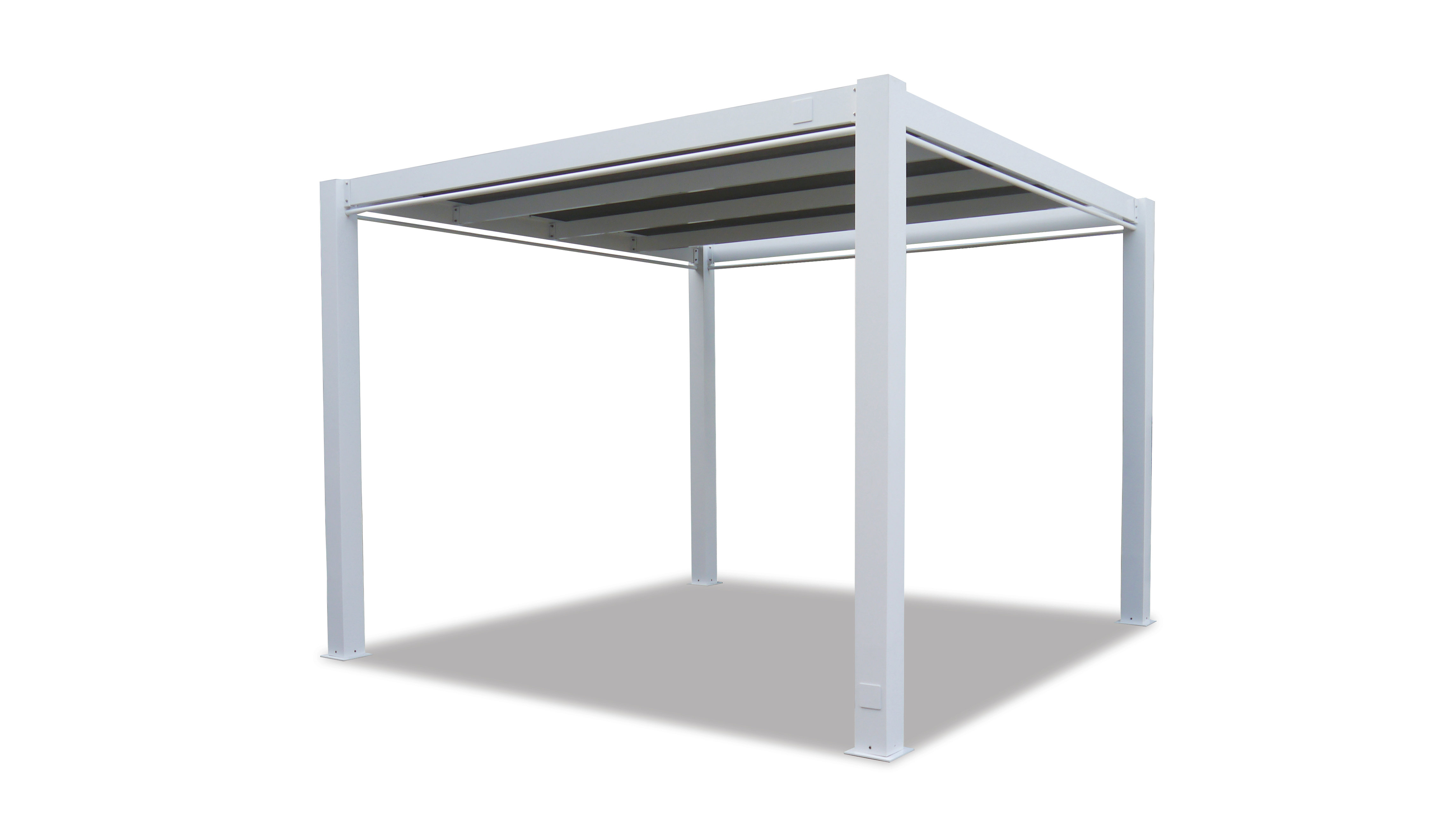 Ebern Designs Abri de jardin en bois l 12 pi L 12 pi. Pergola en métal - Wayfair Canada