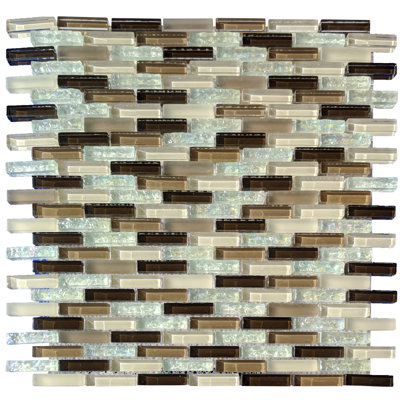 Mango Tile 0.5" x 1.5" Glass Mosaic Tile | Wayfair