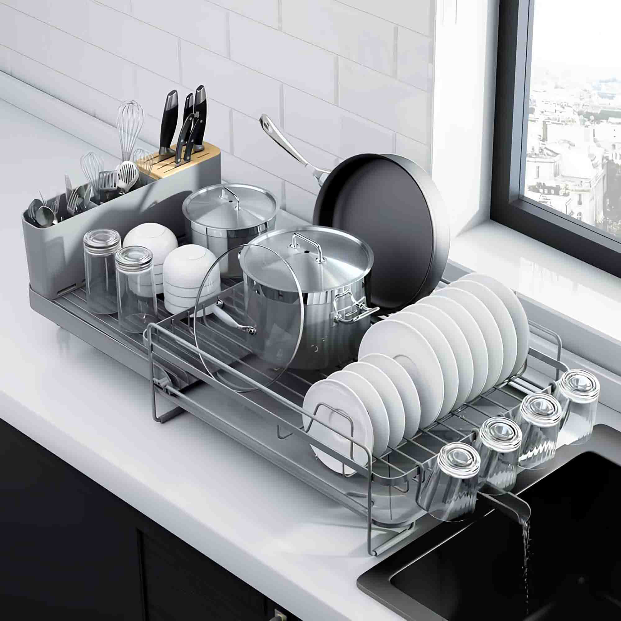 ONIZT Extendable Dish Rack - Wayfair Canada