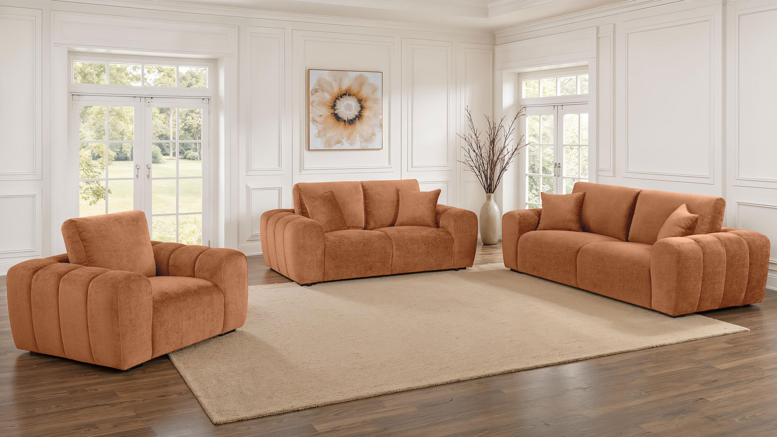 Andrew Home Studio Anderson 3-piece Living Room Set | Wayfair