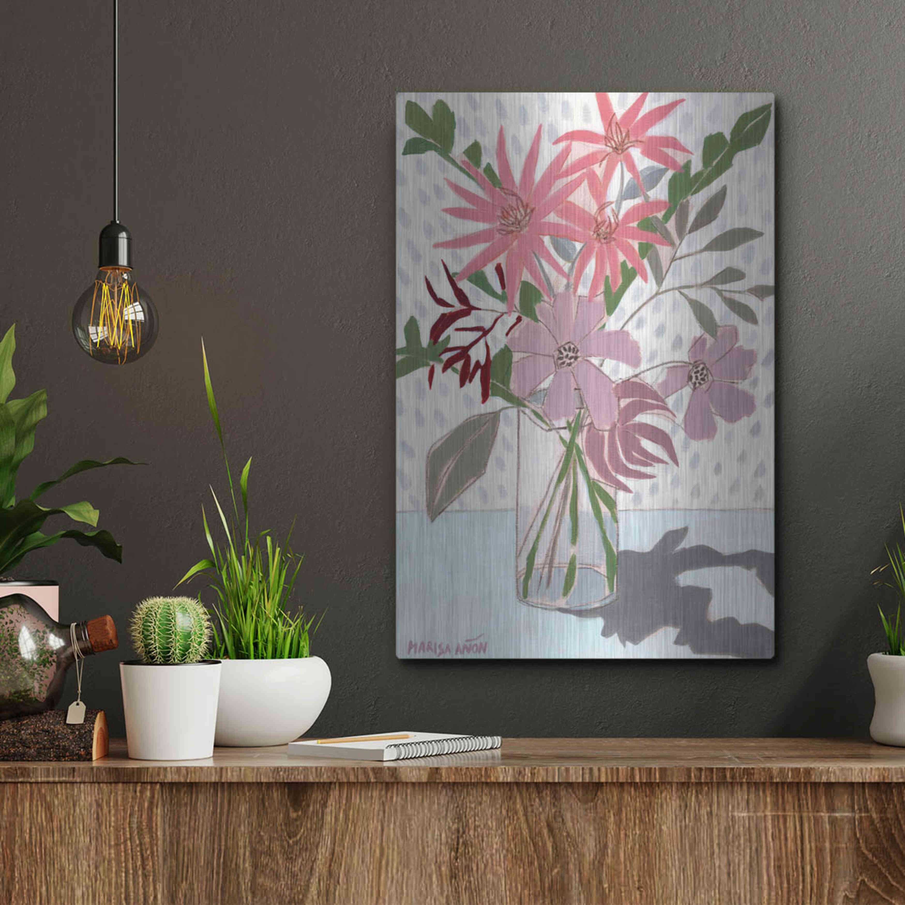 Luxe Metal Art 'Summer Flowers' By Marisa Anon, Me " Summer Flowers ...