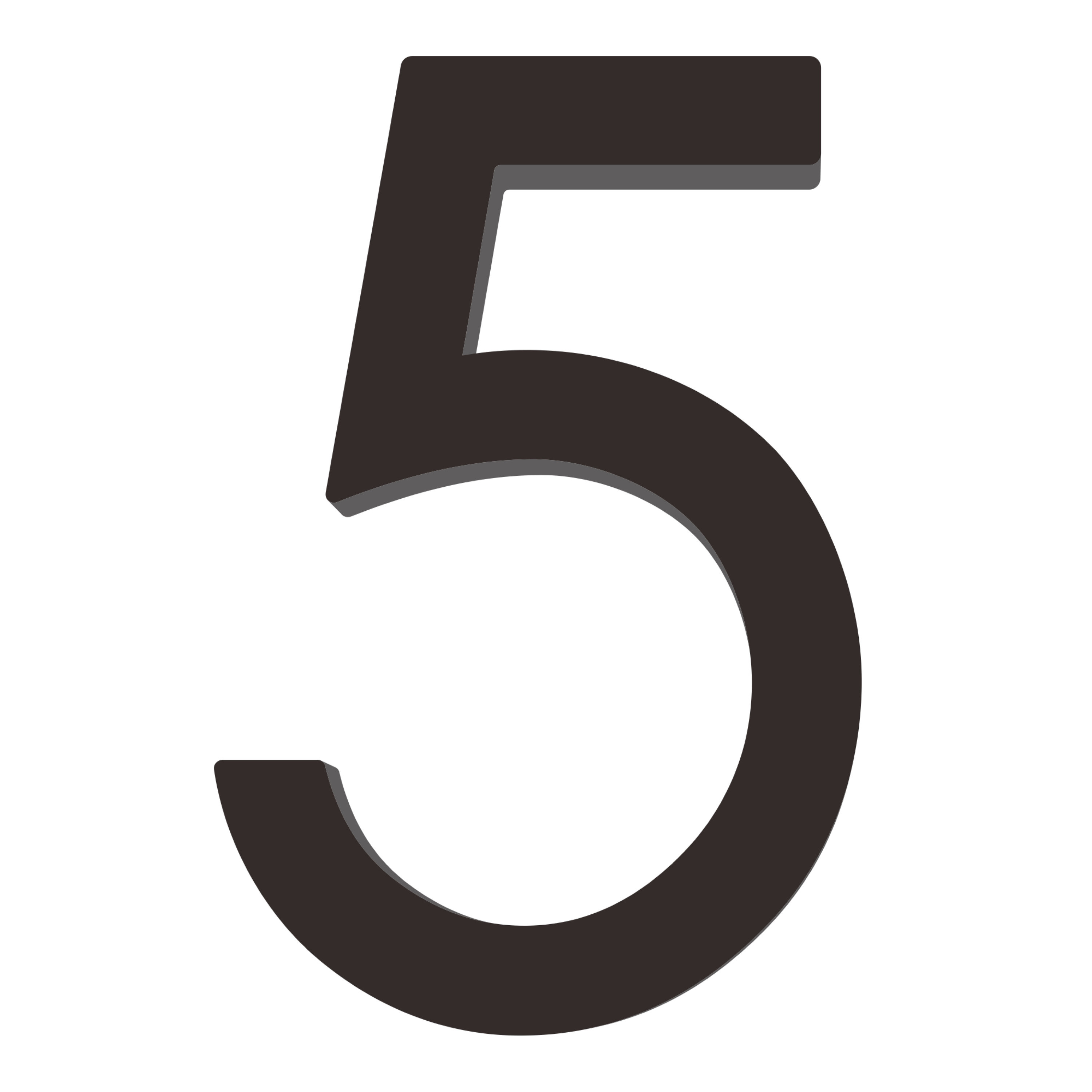 RCH Supply Company 6'' Modern Floating Acrylic House Numbers | Wayfair