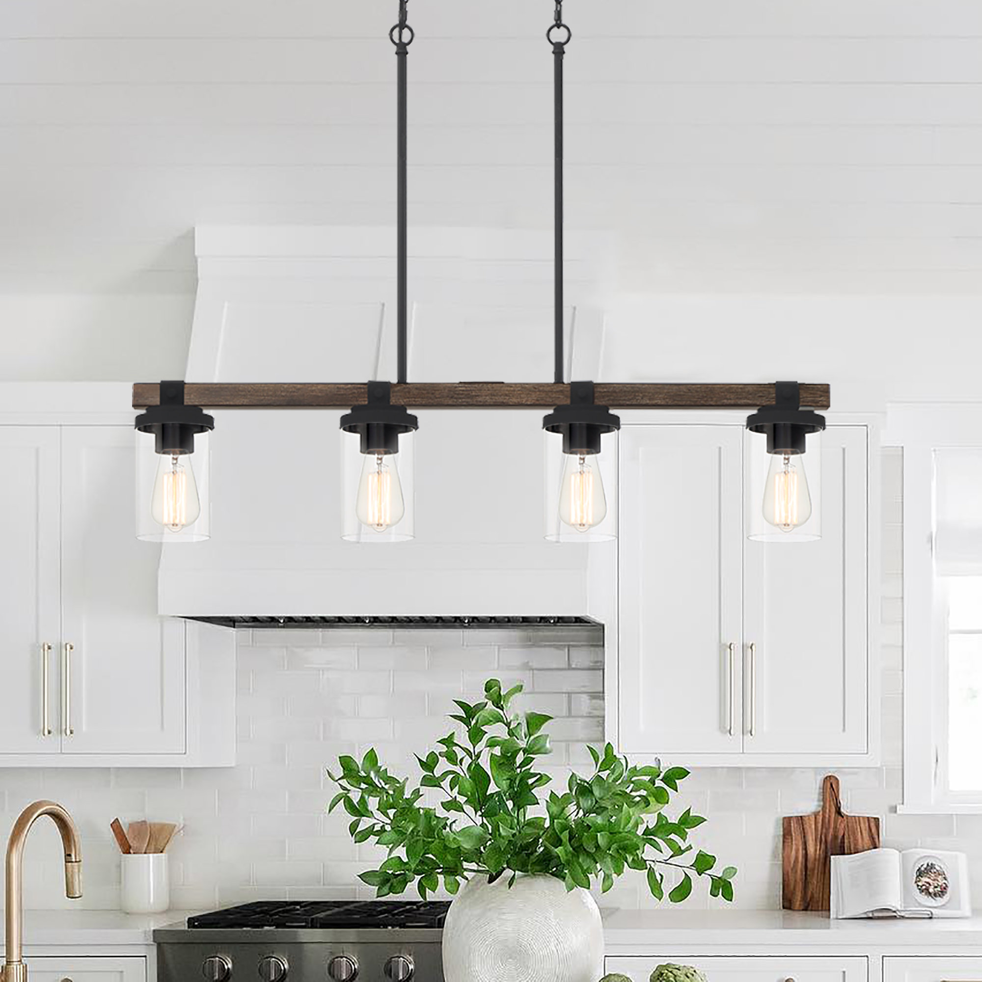 Laurel Foundry Modern Farmhouse® Eleonora 4 - Light Kitchen Steel ...
