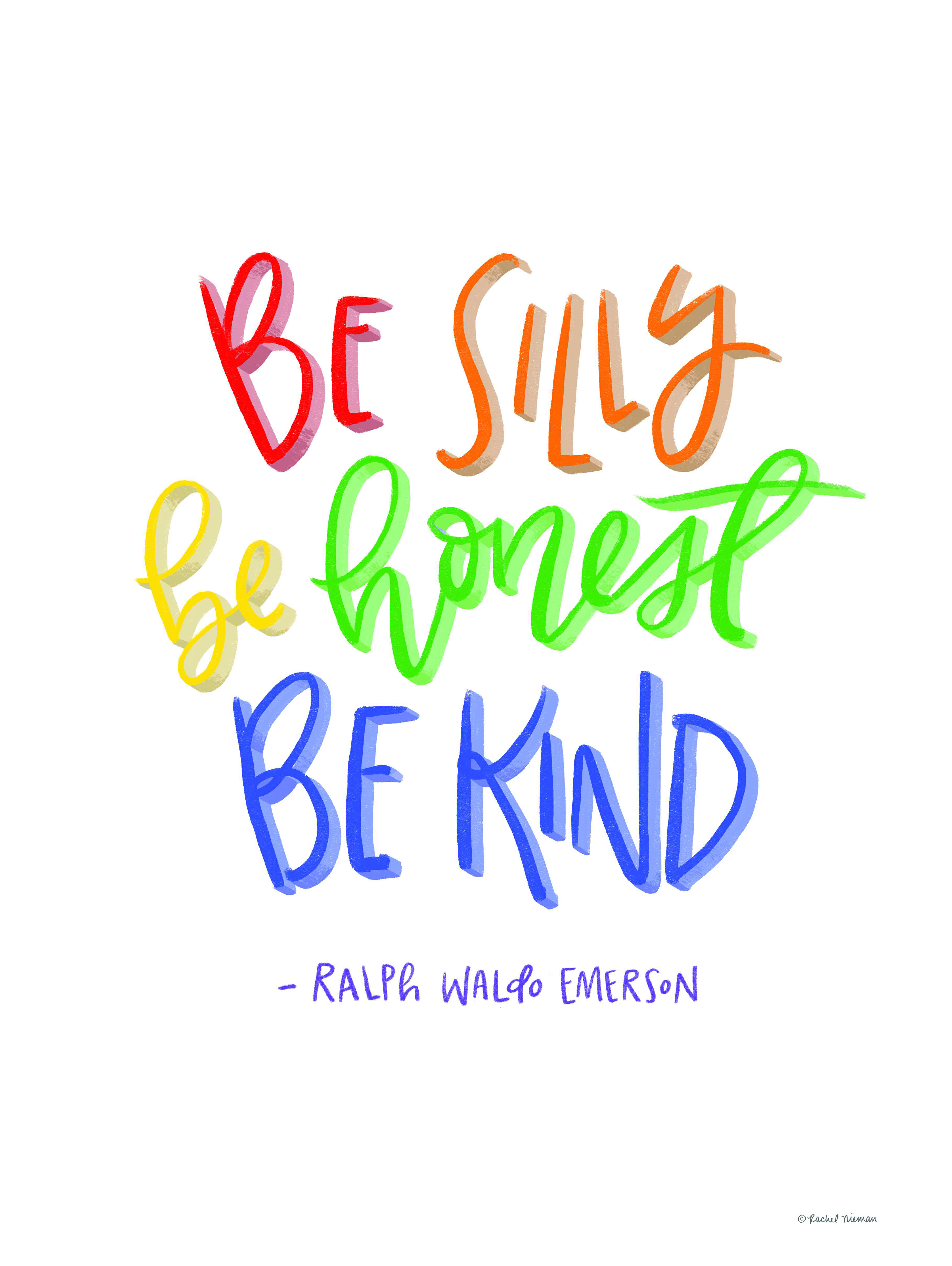 Trinx Be Silly, Honest and Kind - Wrapped Canvas Textual Art | Wayfair