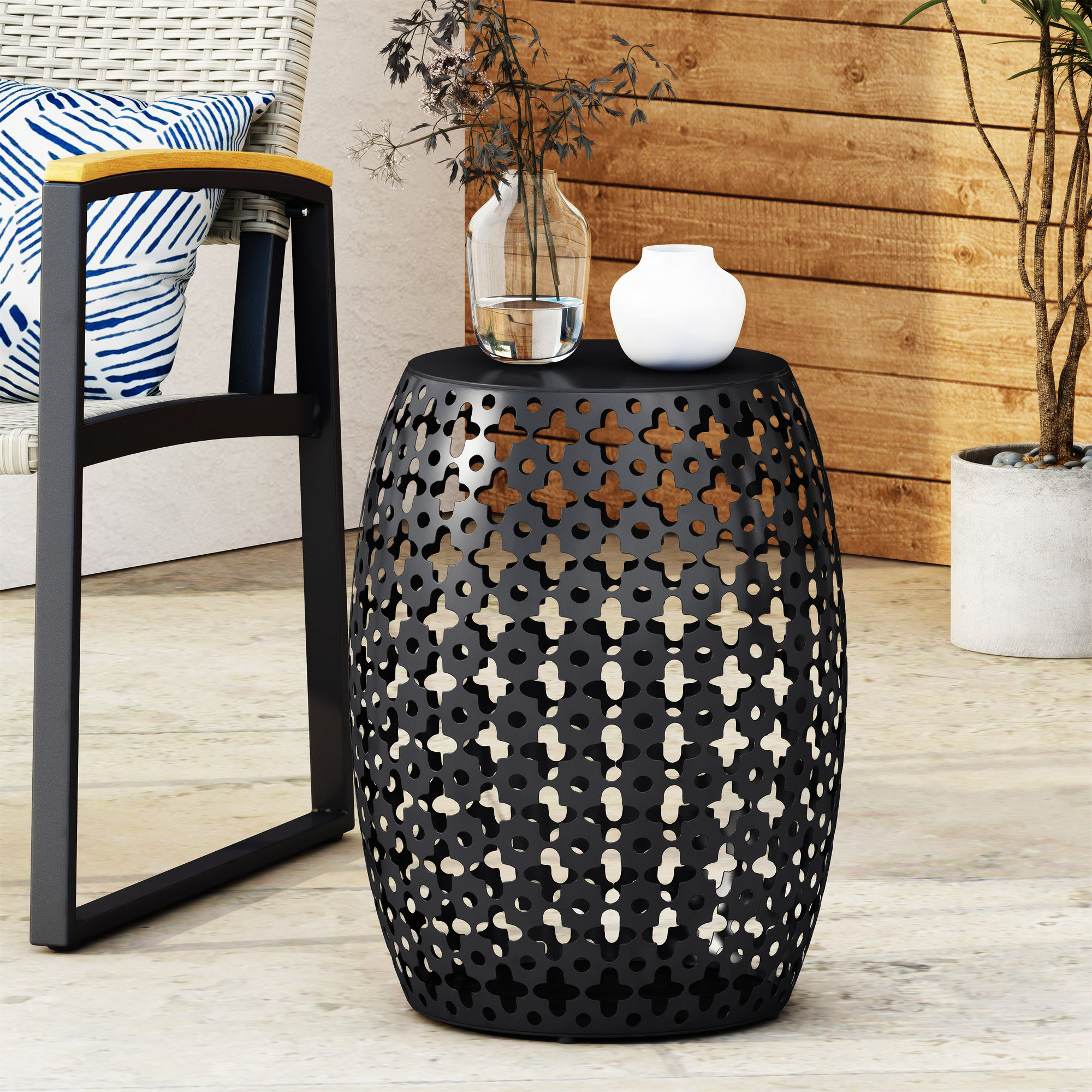 Dakota Fields Metal End Table -Large - Wayfair Canada