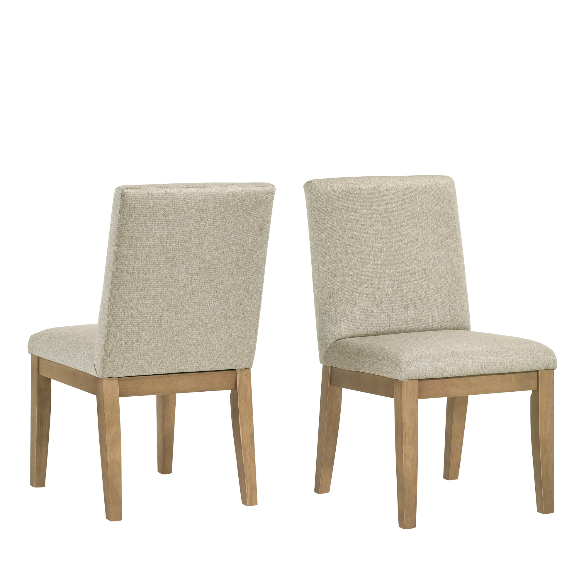 Red Barrel Studio® Rocco Contemporary Solid Wood Dining Chairs, Set of ...