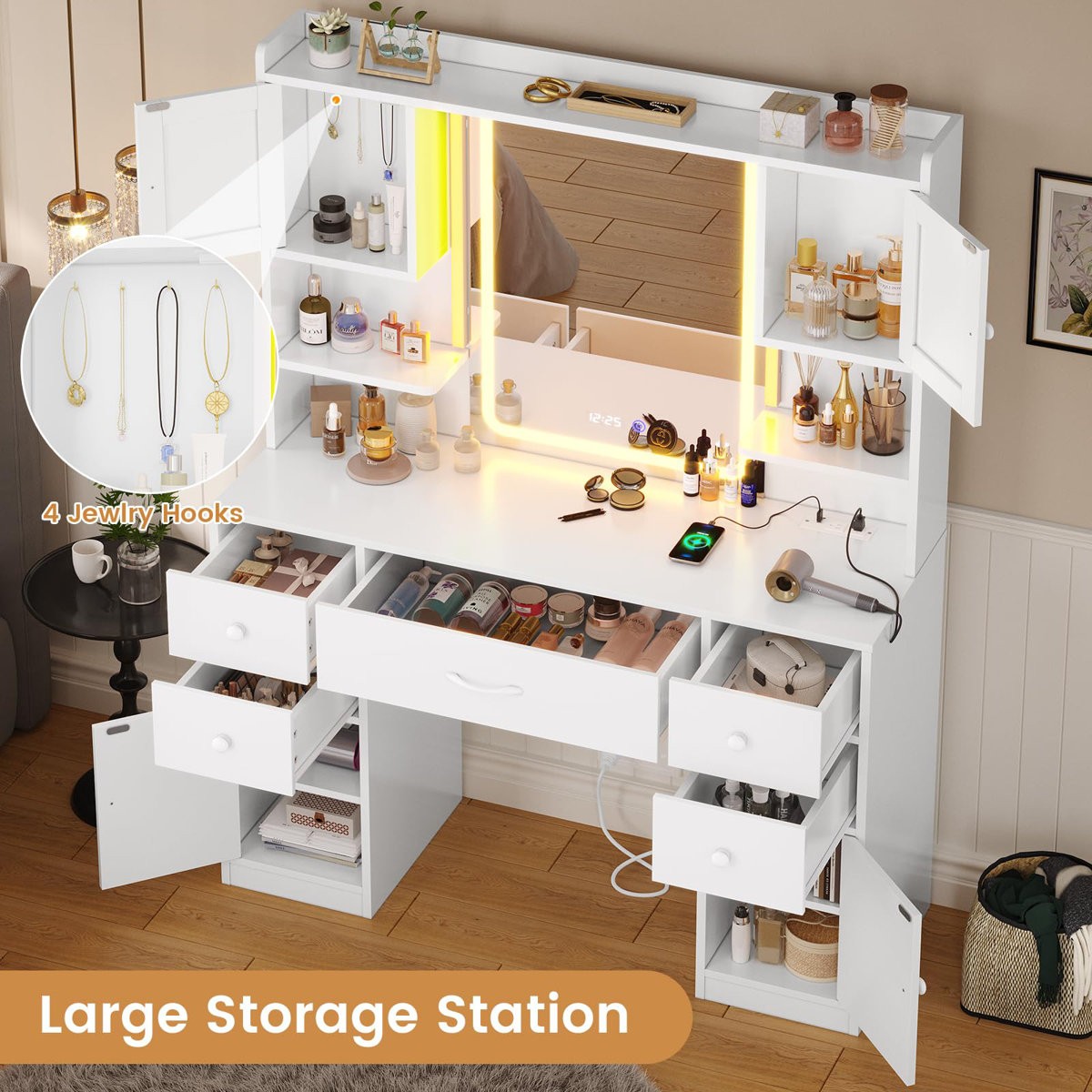 Wade Logan Bhateri Vanity with Mirror & Reviews - Wayfair Canada