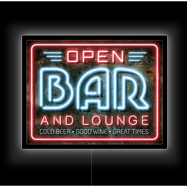 17 Stories LED BAR Signs | Wayfair