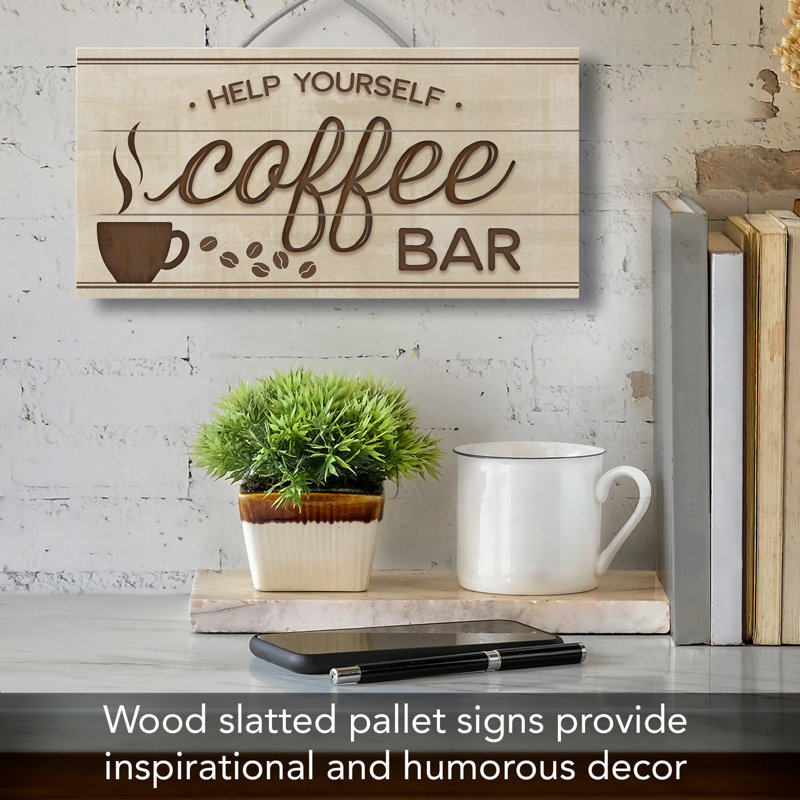 CounterArt Handmade Solid + Manufactured Wood Text Wall Decor | Wayfair