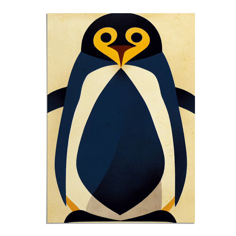 House of Hampton Penguin Abstract Art No.3 | Wayfair.co.uk