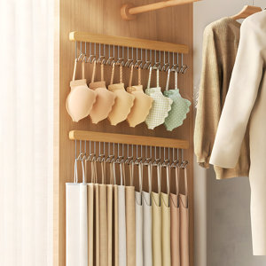 Rebrilliant 2 PCS Mount Pull Out Belt And Tie Rack Closet Storage ...