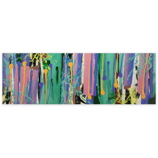 Ivy Bronx Colorful era hand -painted acrylic painting | Wayfair.co.uk
