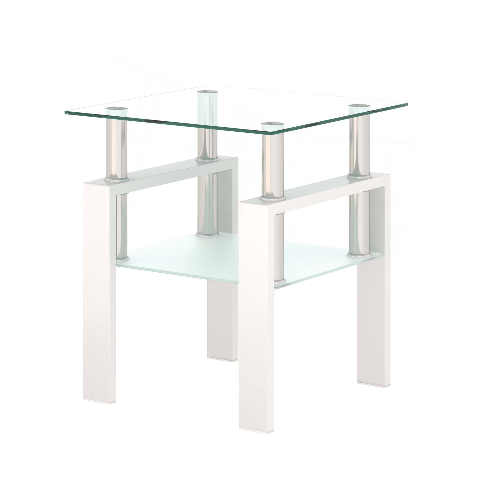 Wrought Studio™ 1-Piece Modern Tempered Glass Tea Table Coffee Table ...