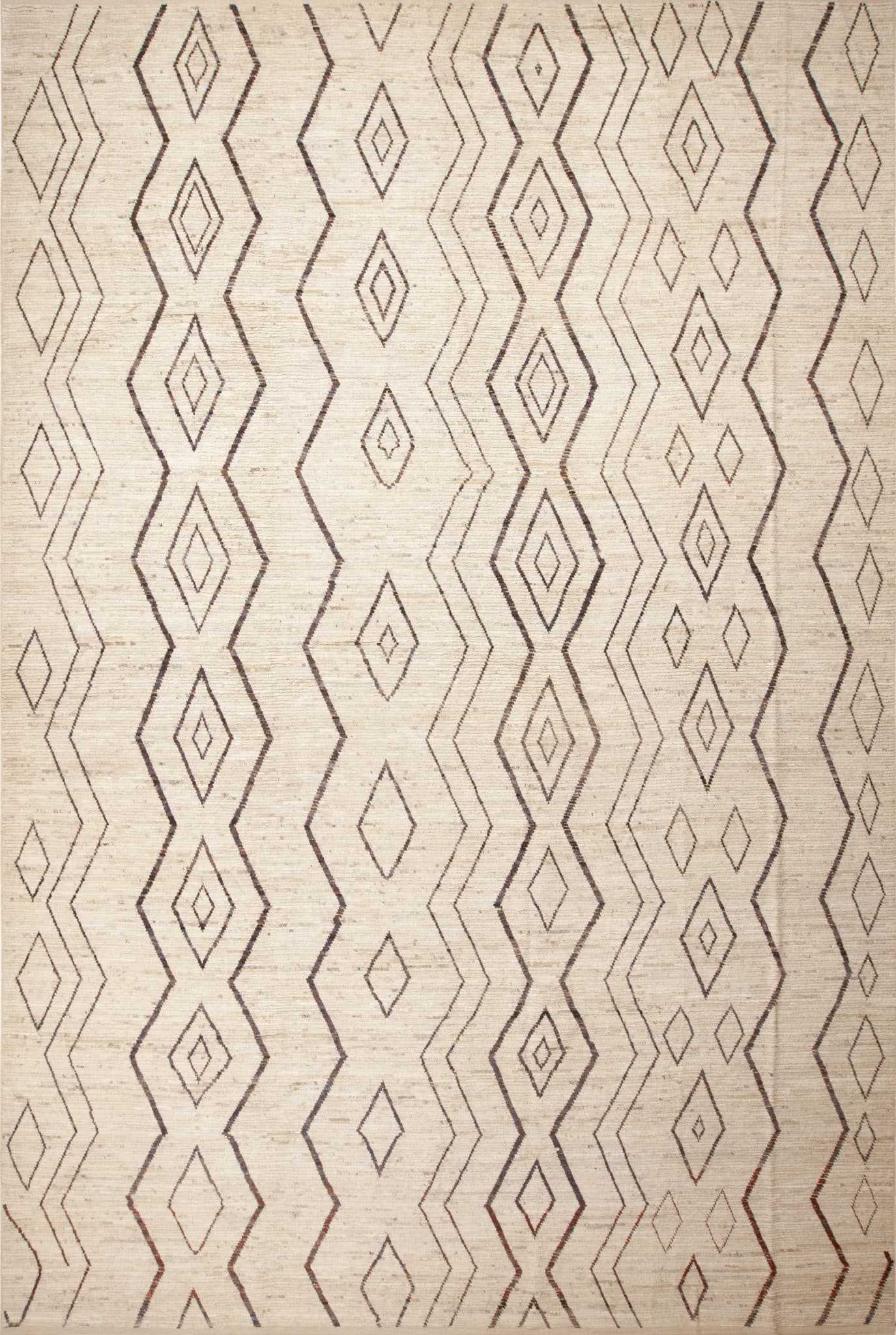 Nazmiyal Collection One-of-a-Kind Large Tribal Geometric Moroccan Beni ...