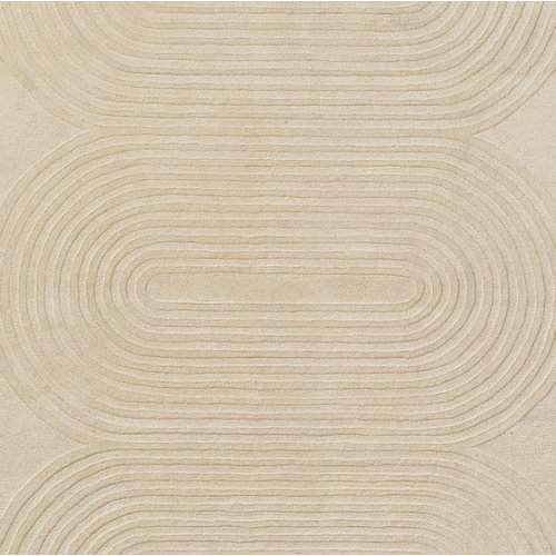 Tillie Geometric Handmade Tufted Wool Ivory Area Rug & Reviews | AllModern