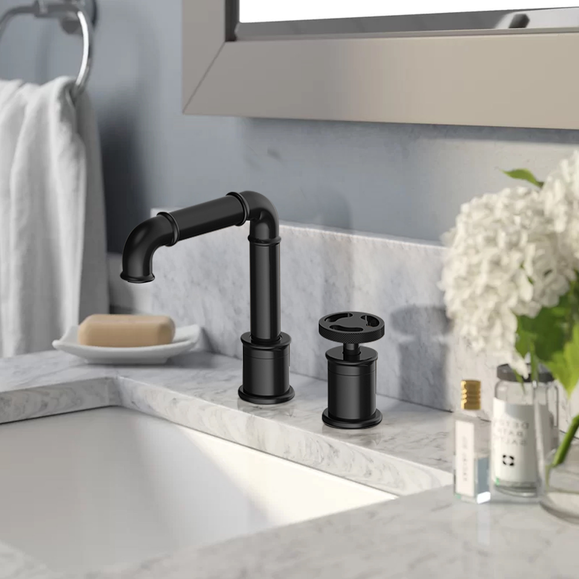 MODLAND roind Widespread Bathroom Faucet | Wayfair