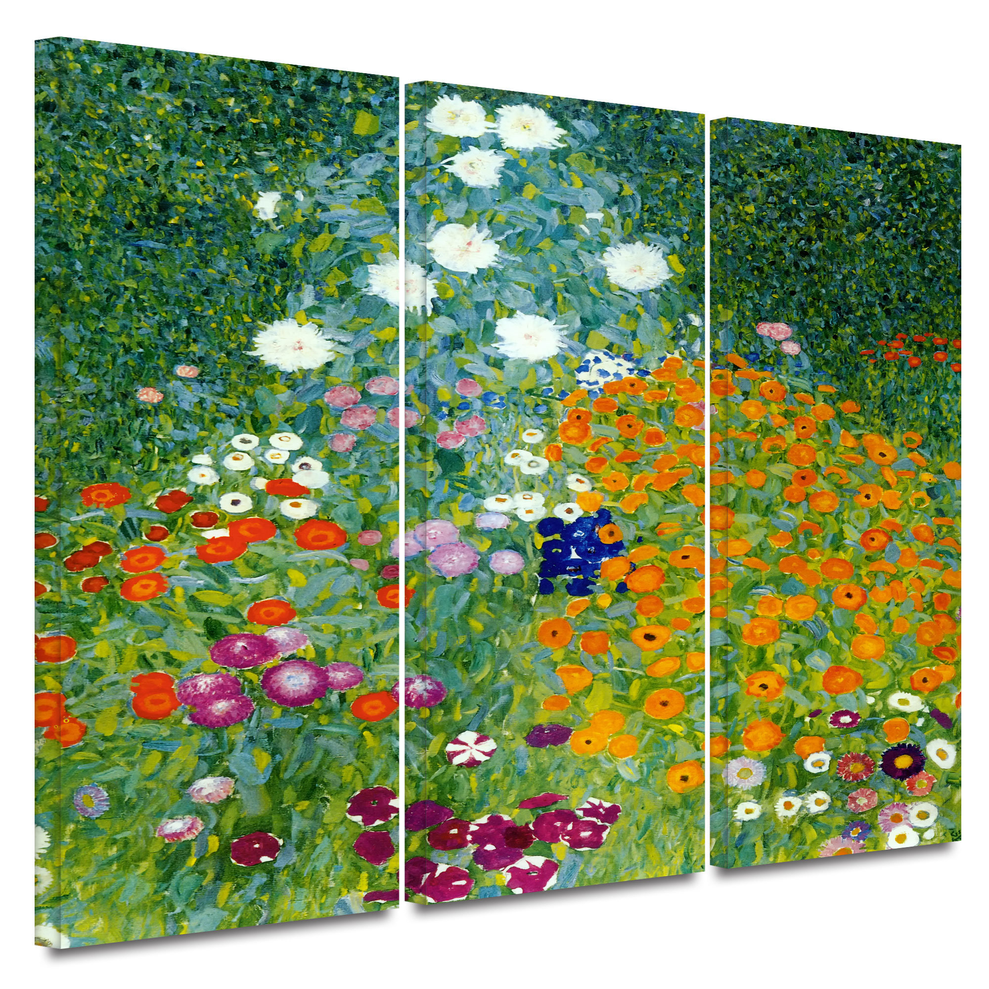 The Twillery Co. Farm Garden by Gustav Klimt - 3 Piece Graphic Art ...
