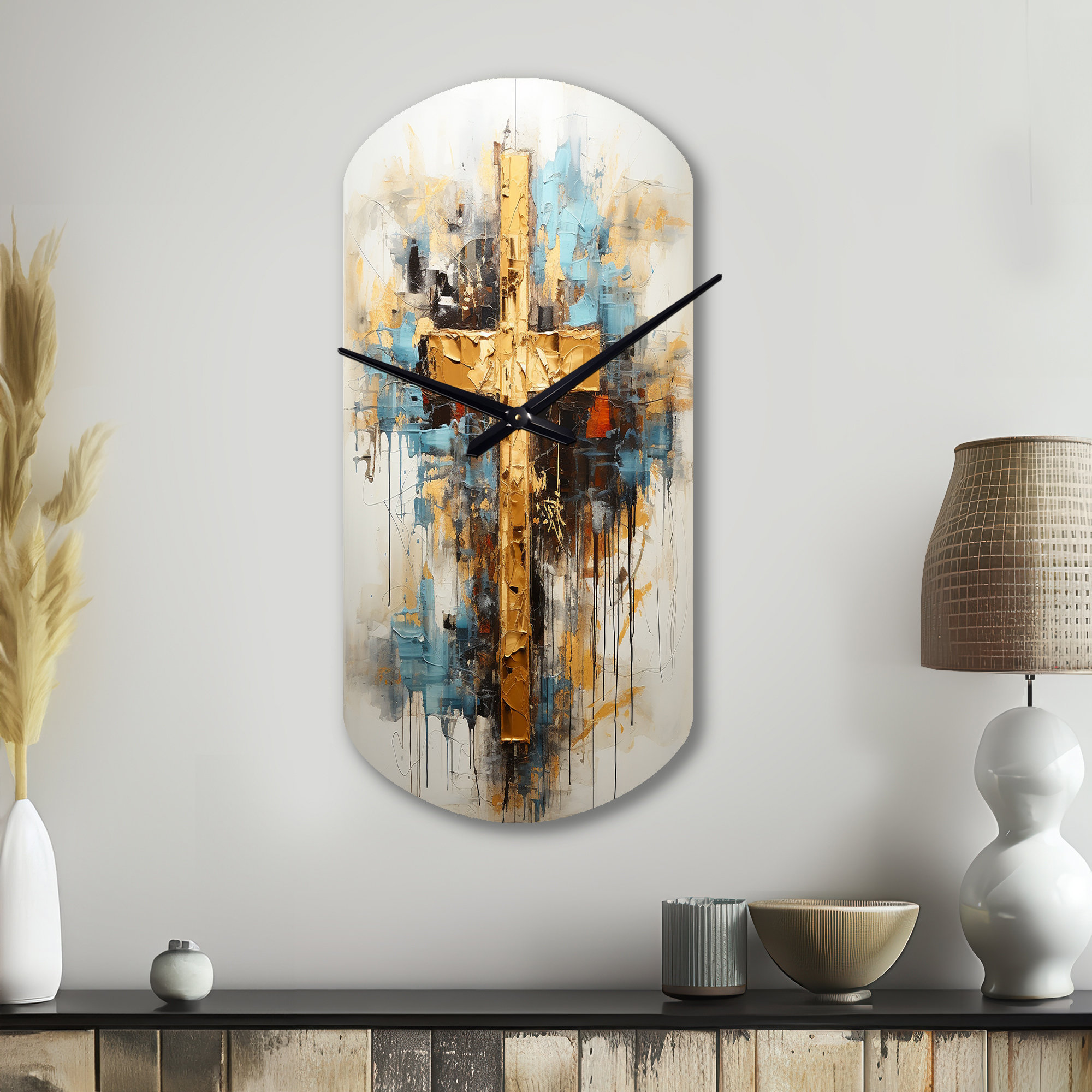 Design Art Divine Love Religious Cross III - Cylinder Shape Unique ...