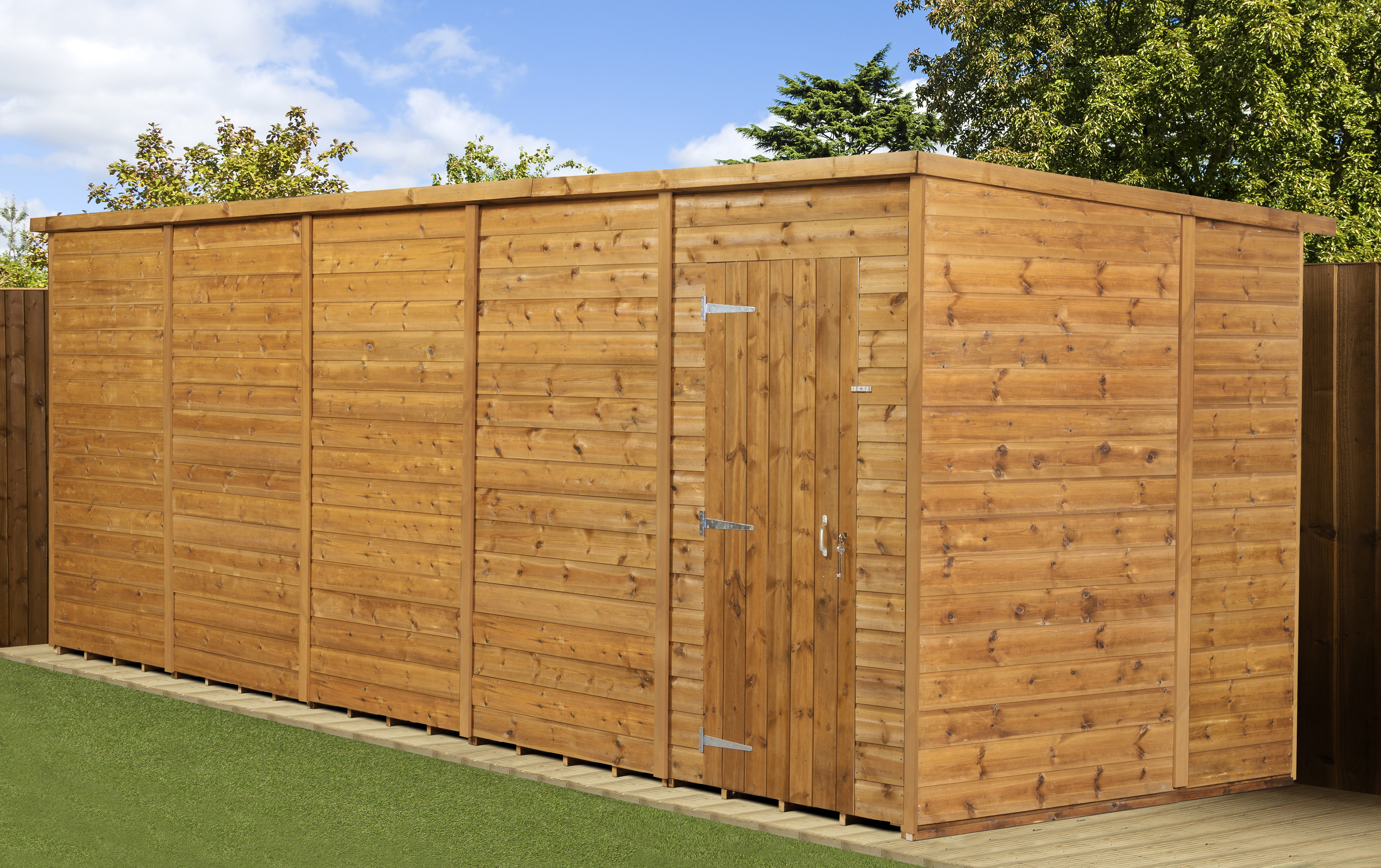 Empire Sheds Ltd Modular Pent Garden Shed 20X6 No Windows | Wayfair.co.uk