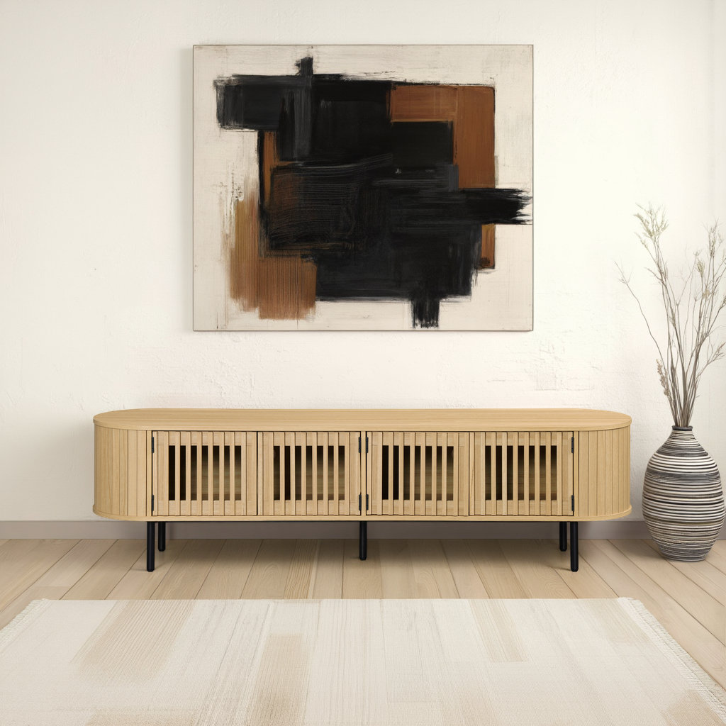 Ebern Designs 70 Inch Fluted Modern Media Console & Reviews - Wayfair ...