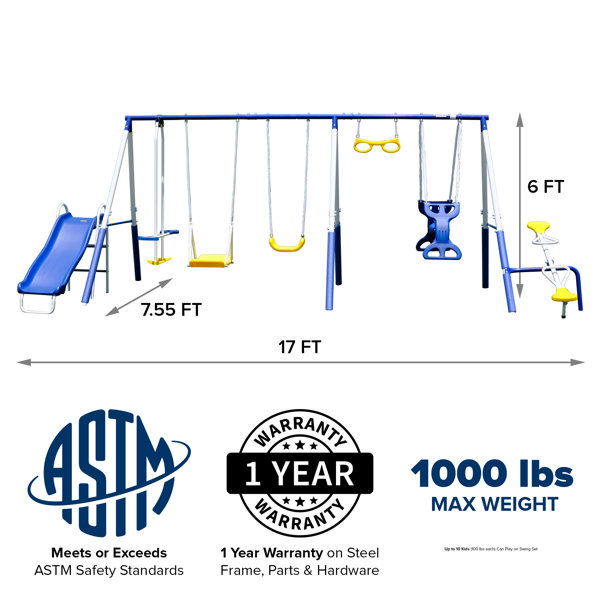 teeter totter swing set