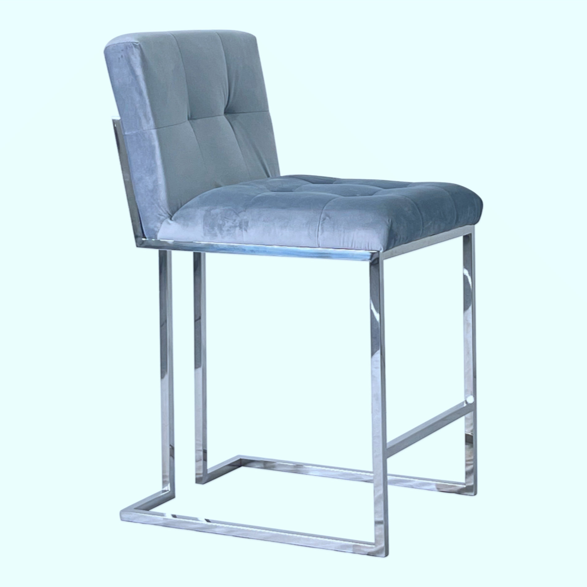 Orren Ellis Wesla 37.4'' Counter Extra Tall Stool with Metal Frame ...