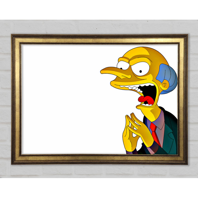 Rosalind Wheeler The Simpsons Mr Burns - Single Picture Frame Art ...