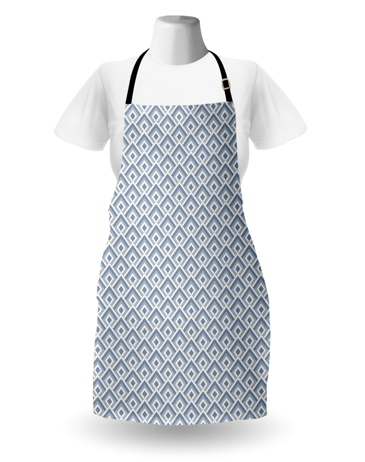 East Urban Home Modern Apron Unisex, Diagonal Nested Squares, Adult ...