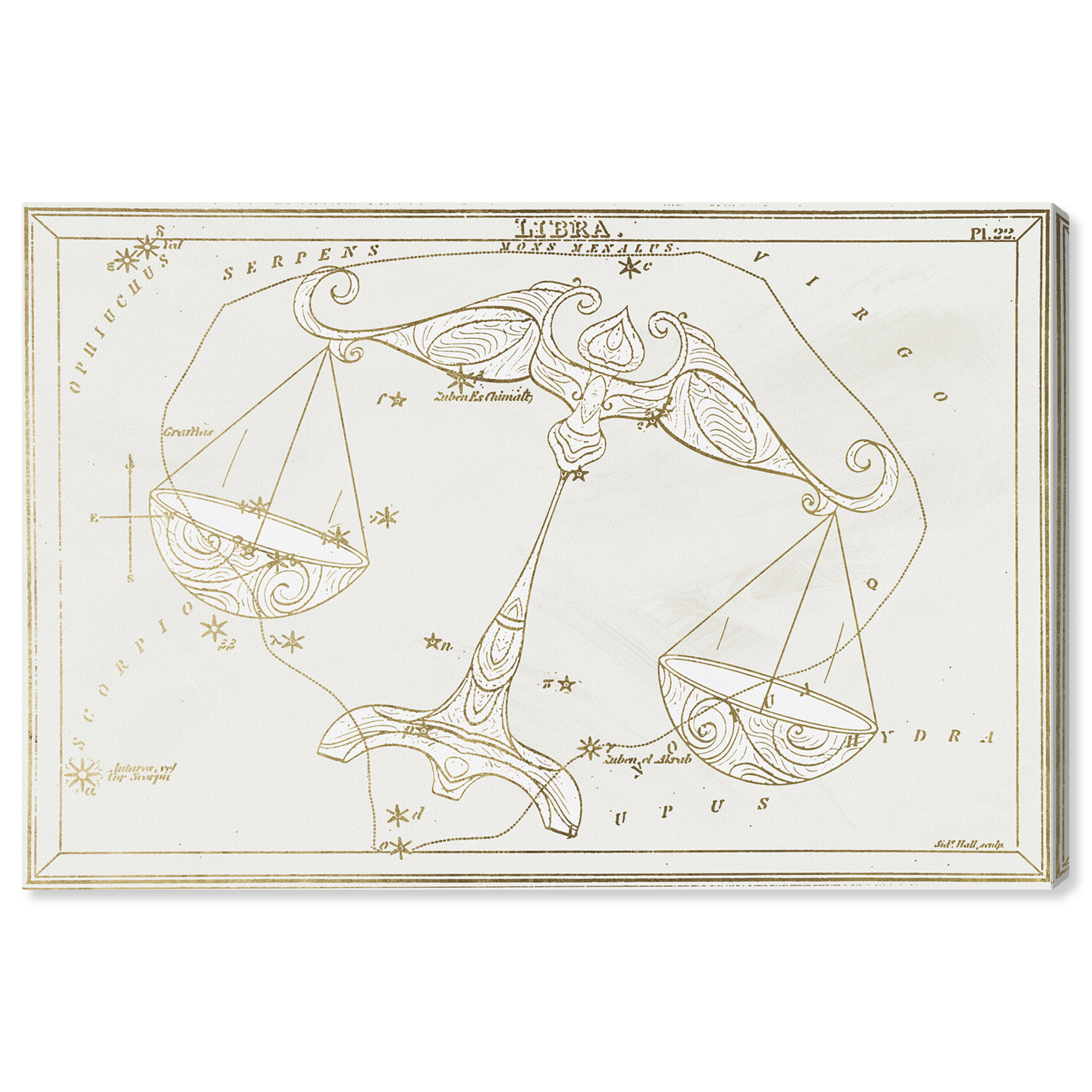 Oliver Gal Prints Spiritual and Religious Libra Major and Minor Zodiac ...