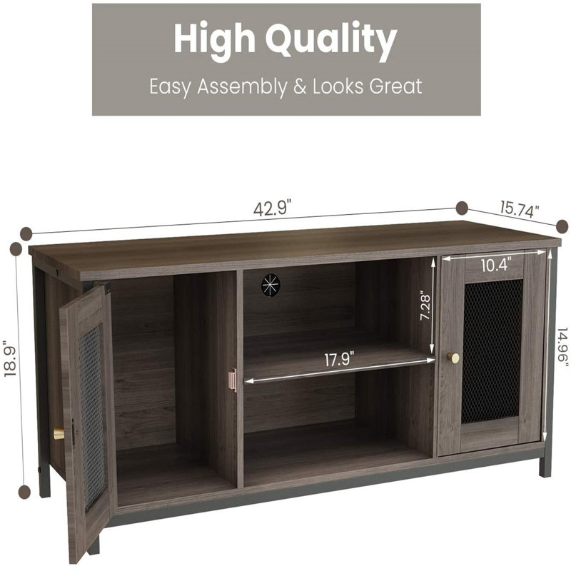 17 Stories Javanta TV Stand for TVs up to 42" | Wayfair