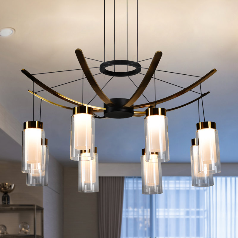 VONN Lighting Genoa 24-in Pendant Height Adjustable ETL Certified ...