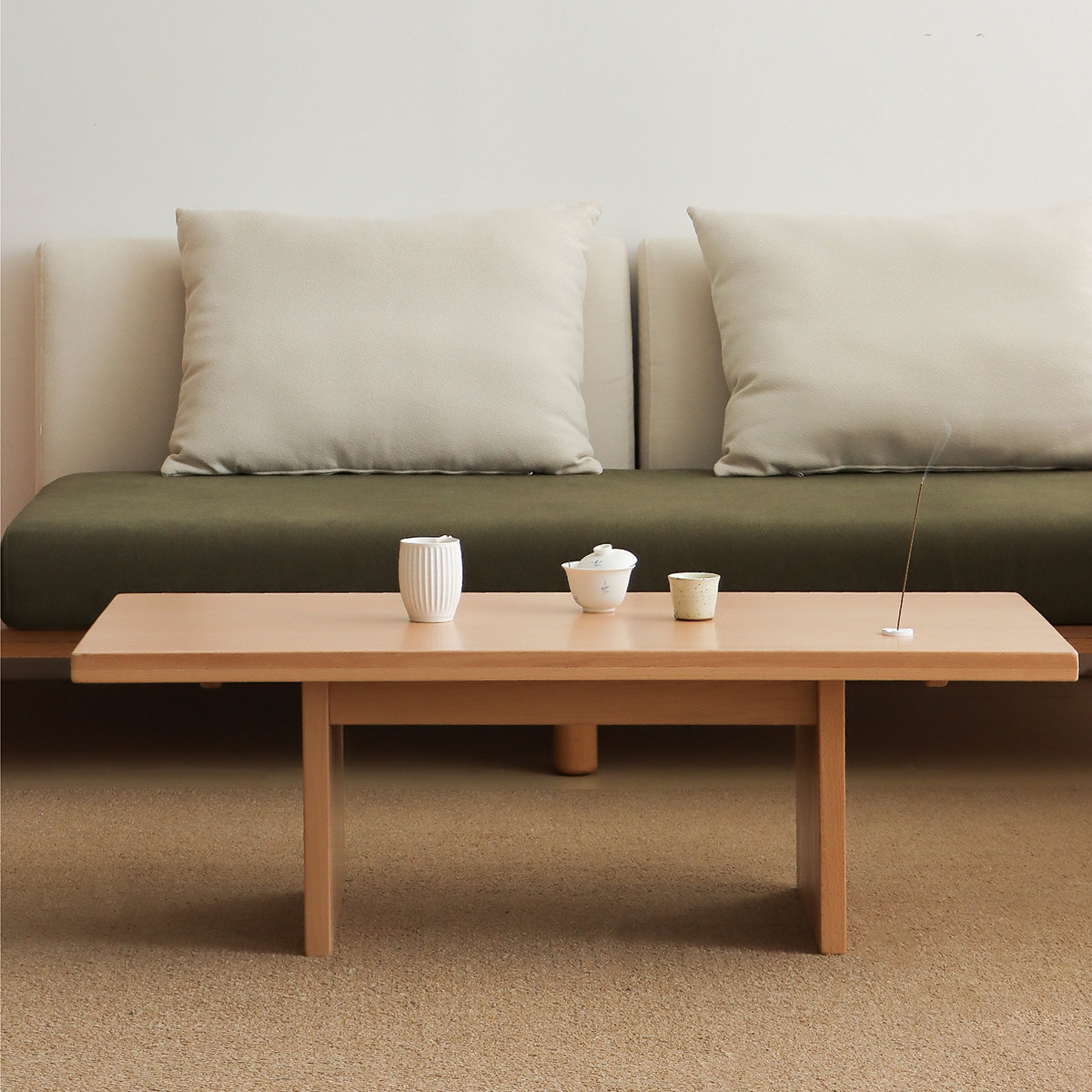 Cozynest 43.31" Solid wood Rectangular Coffee Table - Wayfair Canada