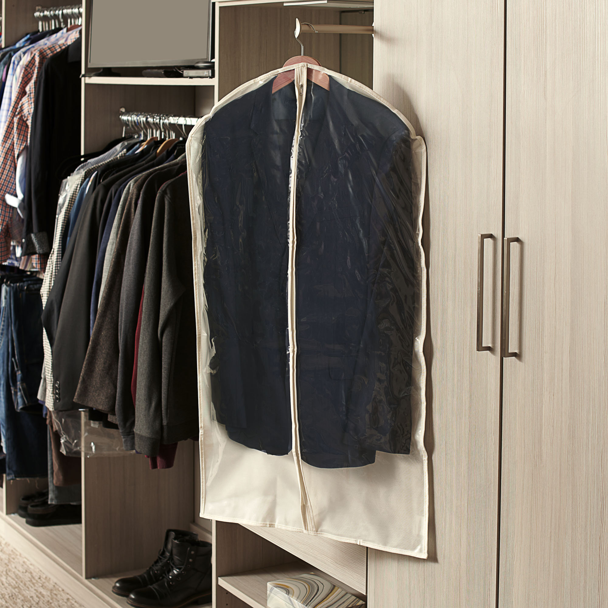 Rebrilliant Maguire Suit Protector Garment Bag, Canvas Backing and ...