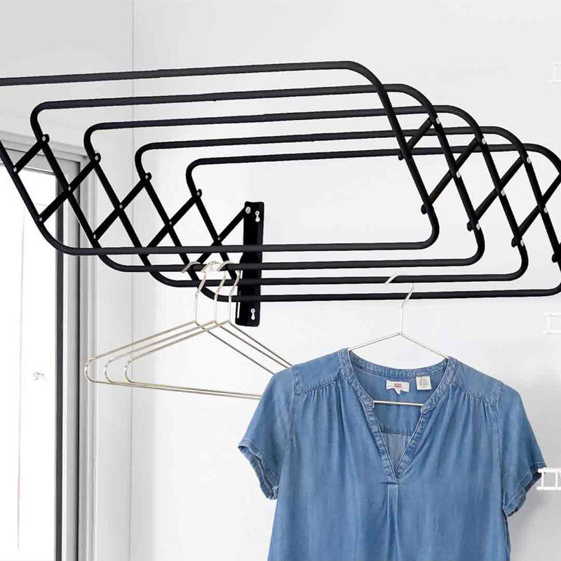 Rebrilliant Metal Wall-Mounted Drying Rack | Wayfair