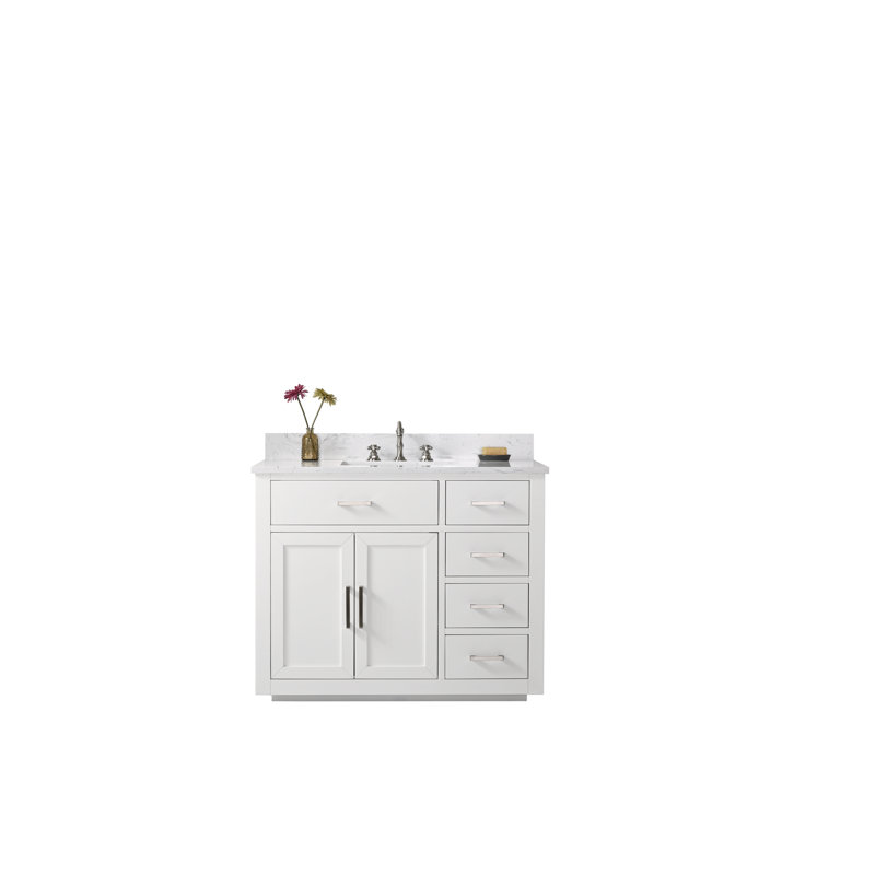 Sand & Stable Ingalls 42'' Single Bathroom Vanity with Quartz Top ...