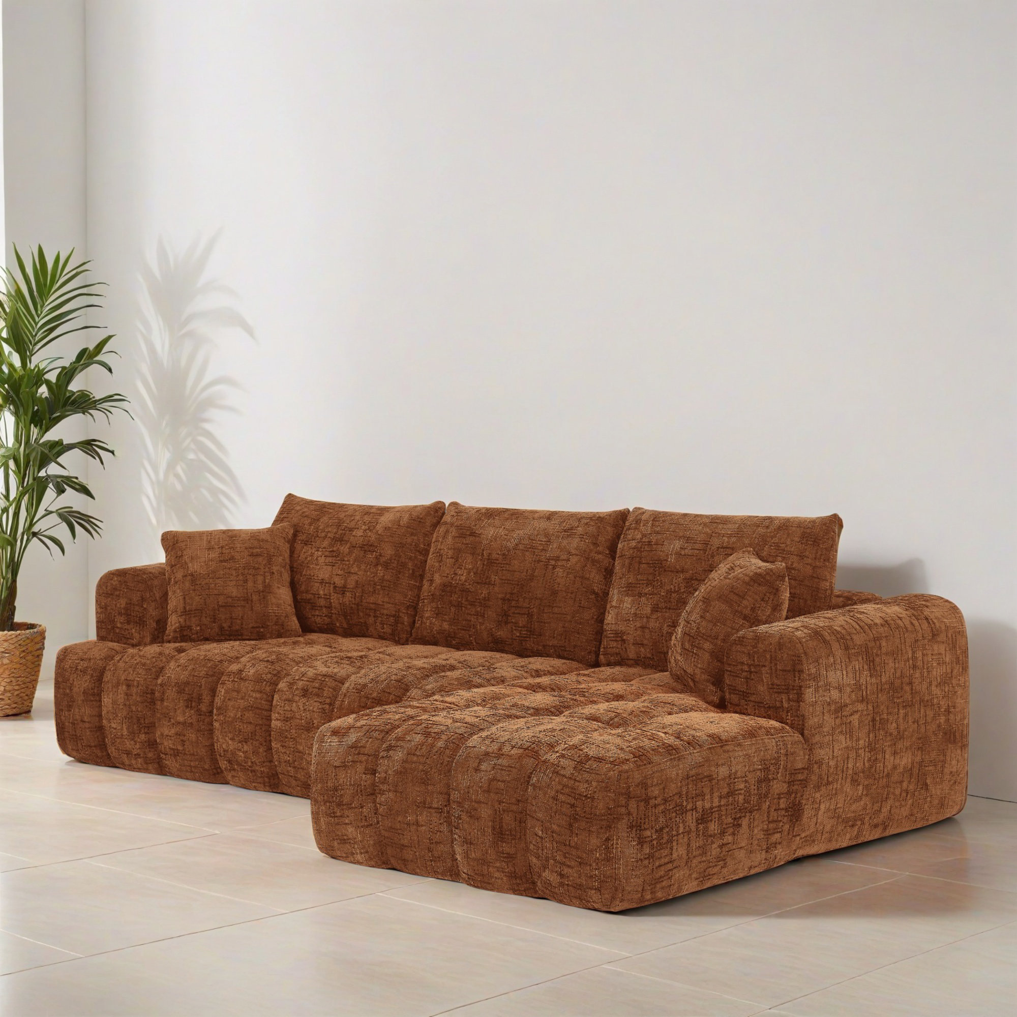 Latitude Run® 108.22" Right Hand Facing Sectional Couch with L-Shape ...