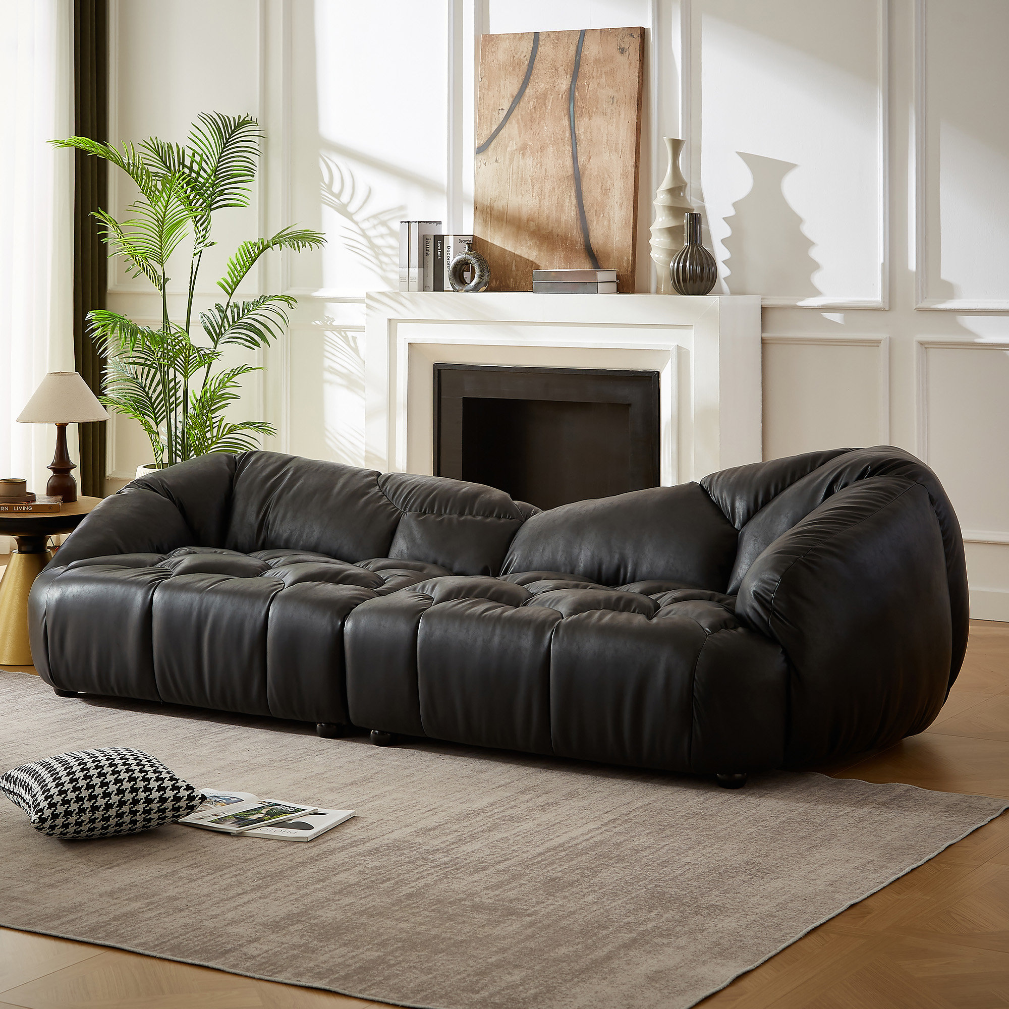 contemporary leather sofas